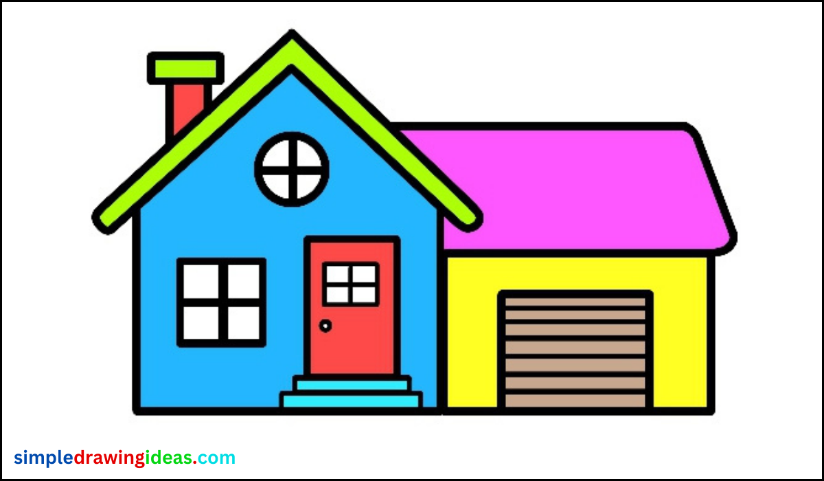 How To Draw A House Step By Step Simple Drawing Ideas