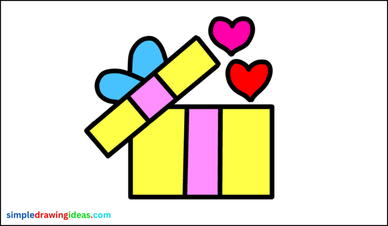 How to draw a Present for kids - Simple Drawing Ideas