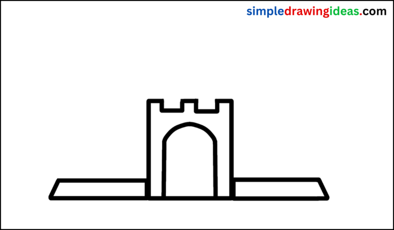 How to draw a castle – Step by step drawing tutorial - Simple Drawing Ideas