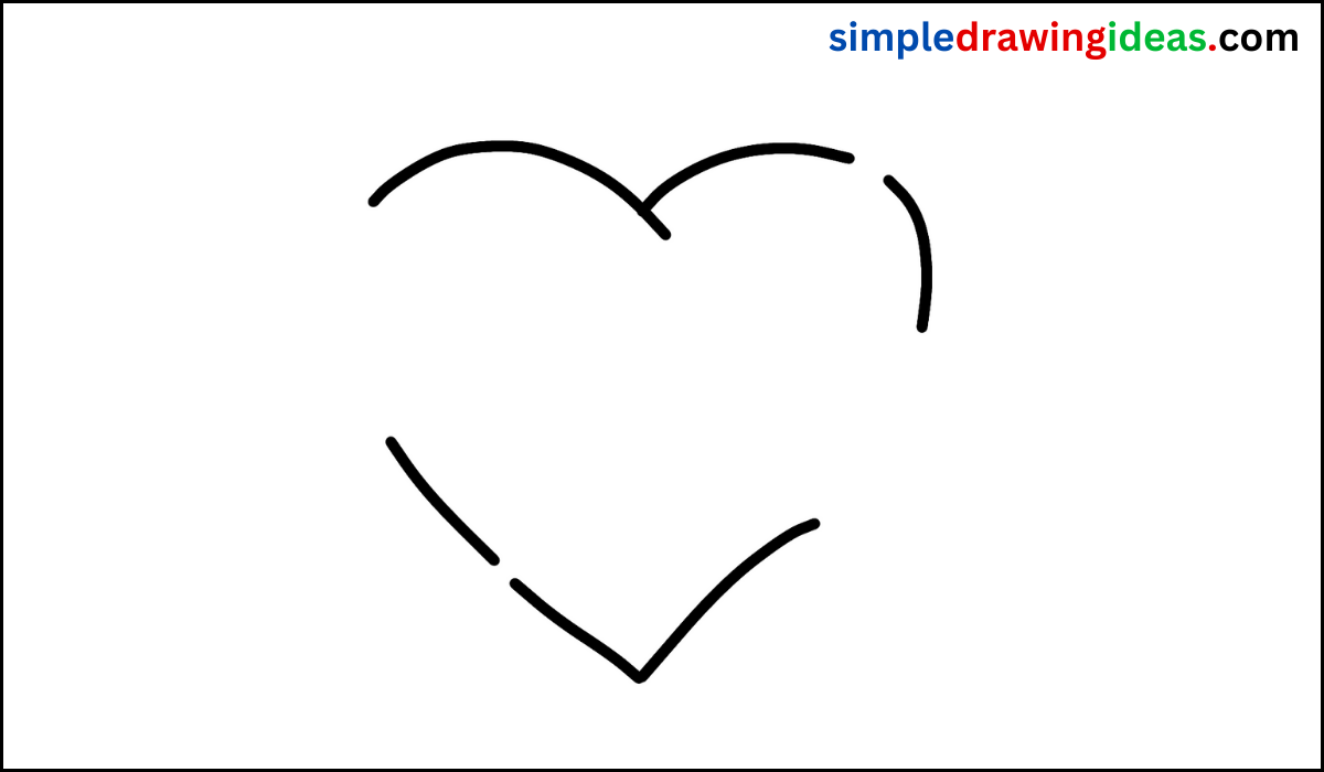How to draw a Heart step by step - Simple Drawing Ideas