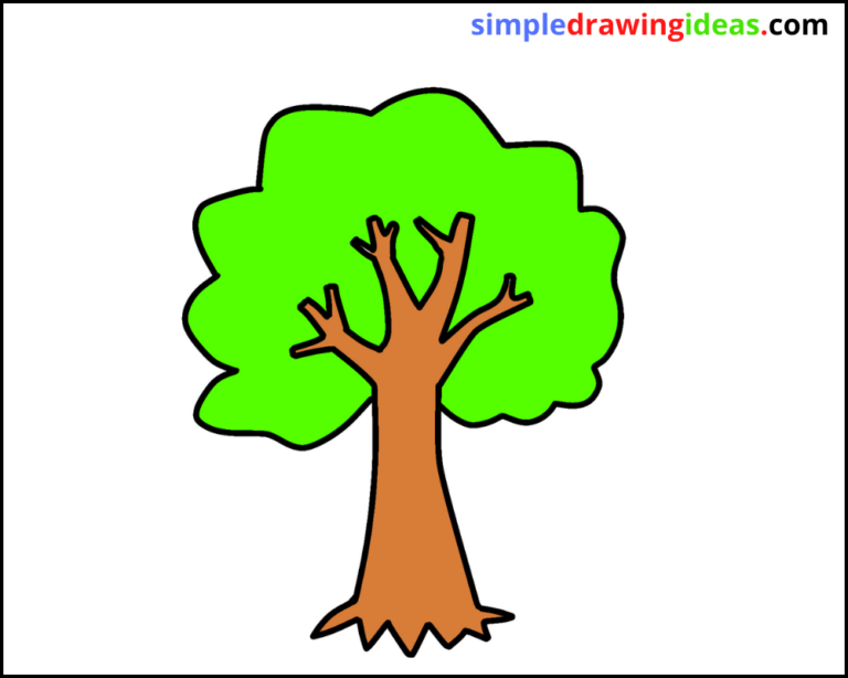 How to draw a Tree easy – easy things to draw - Simple Drawing Ideas
