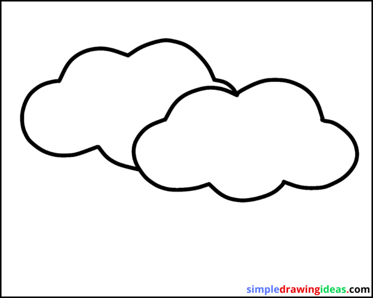 How to draw clouds step by step - Simple Drawing Ideas