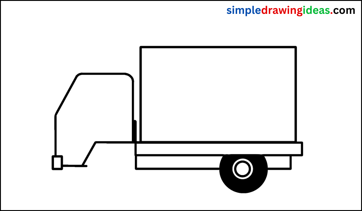 How to draw a truck step by step - Simple Drawing Ideas