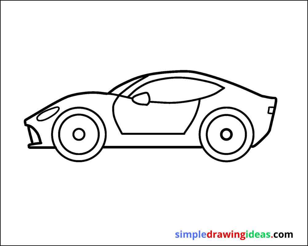 How to draw a car step by step - Simple Drawing Ideas