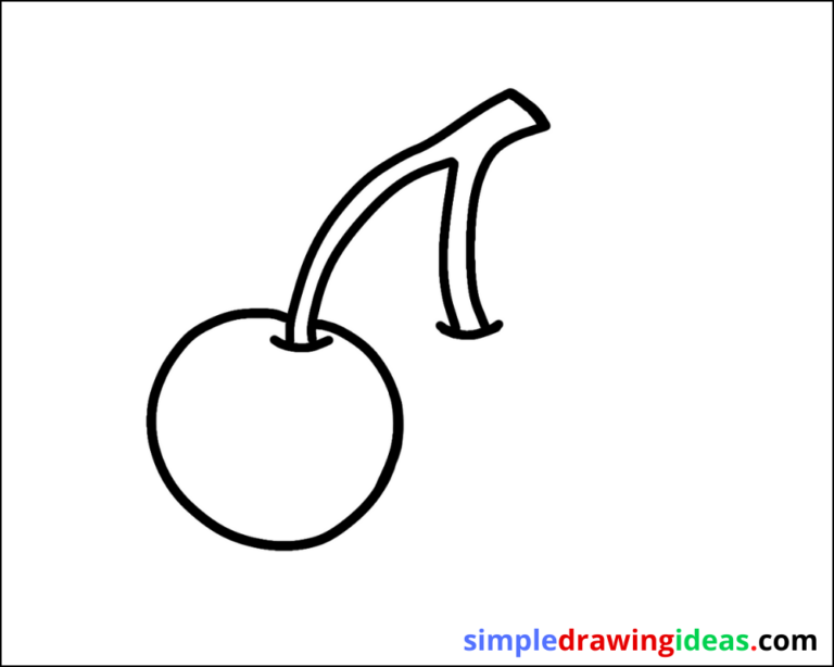 How to draw a cherry step by step - Simple Drawing Ideas