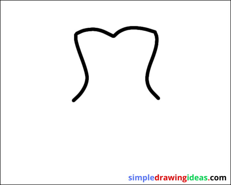 How To Draw A Dress Step By Step Simple Drawing Ideas