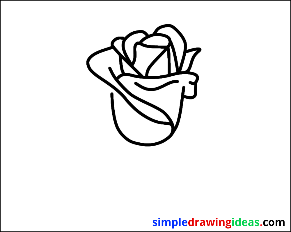 how to draw a Flower step by step - Simple Drawing Ideas