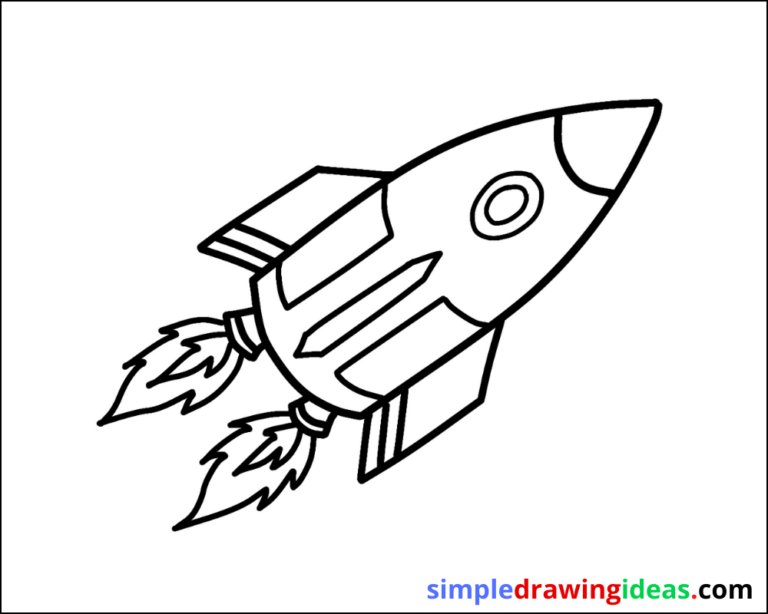 How to draw a spaceship for beginners - Simple Drawing Ideas