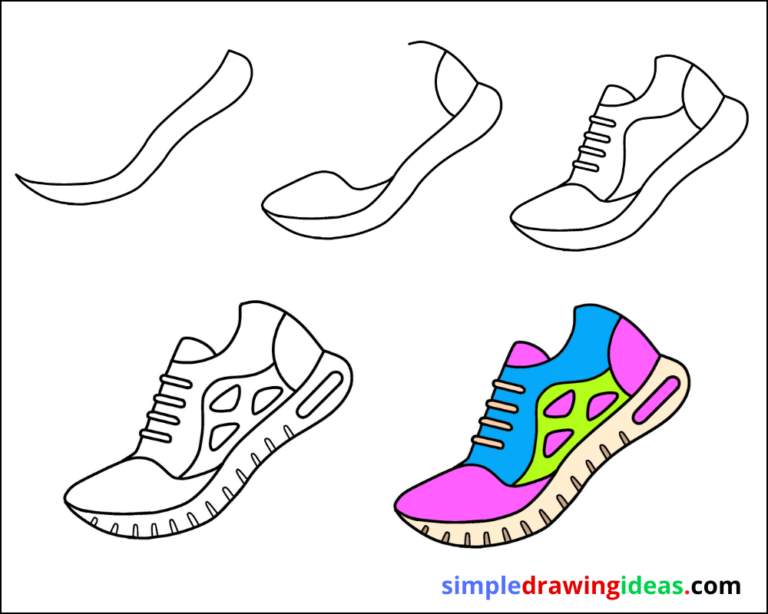 How to draw a Shoe easy - Simple Drawing Ideas