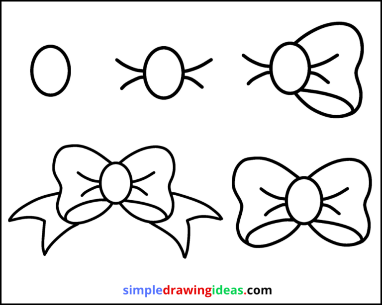 How to draw a bow for kids - Simple Drawing Ideas