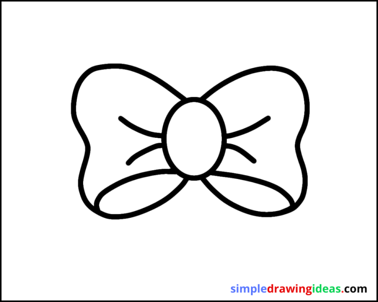 How to draw a bow for kids - Simple Drawing Ideas